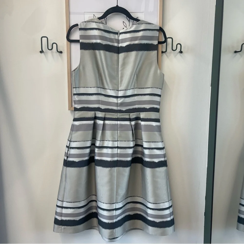 Hugo Boss | Dresses | Hugo Boss Diljana Elegant Striped Dress In Gray ...